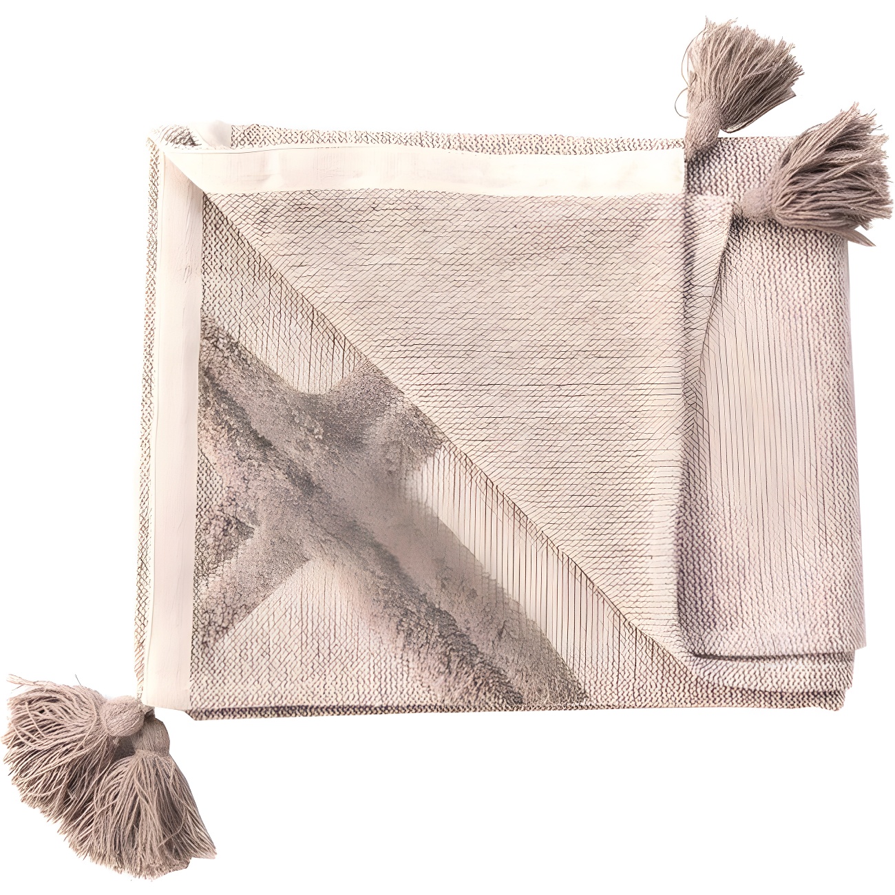 Colcha diamante taupe de 2,40 x 2,60 cm por 43,75