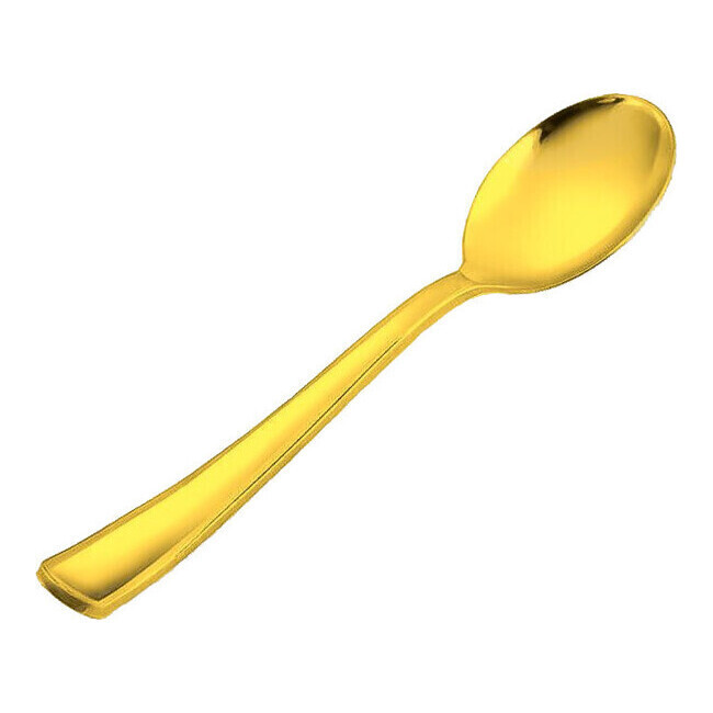 Colheres de plástico metalizado de qualidade superior 13 cm - 8 unid ...