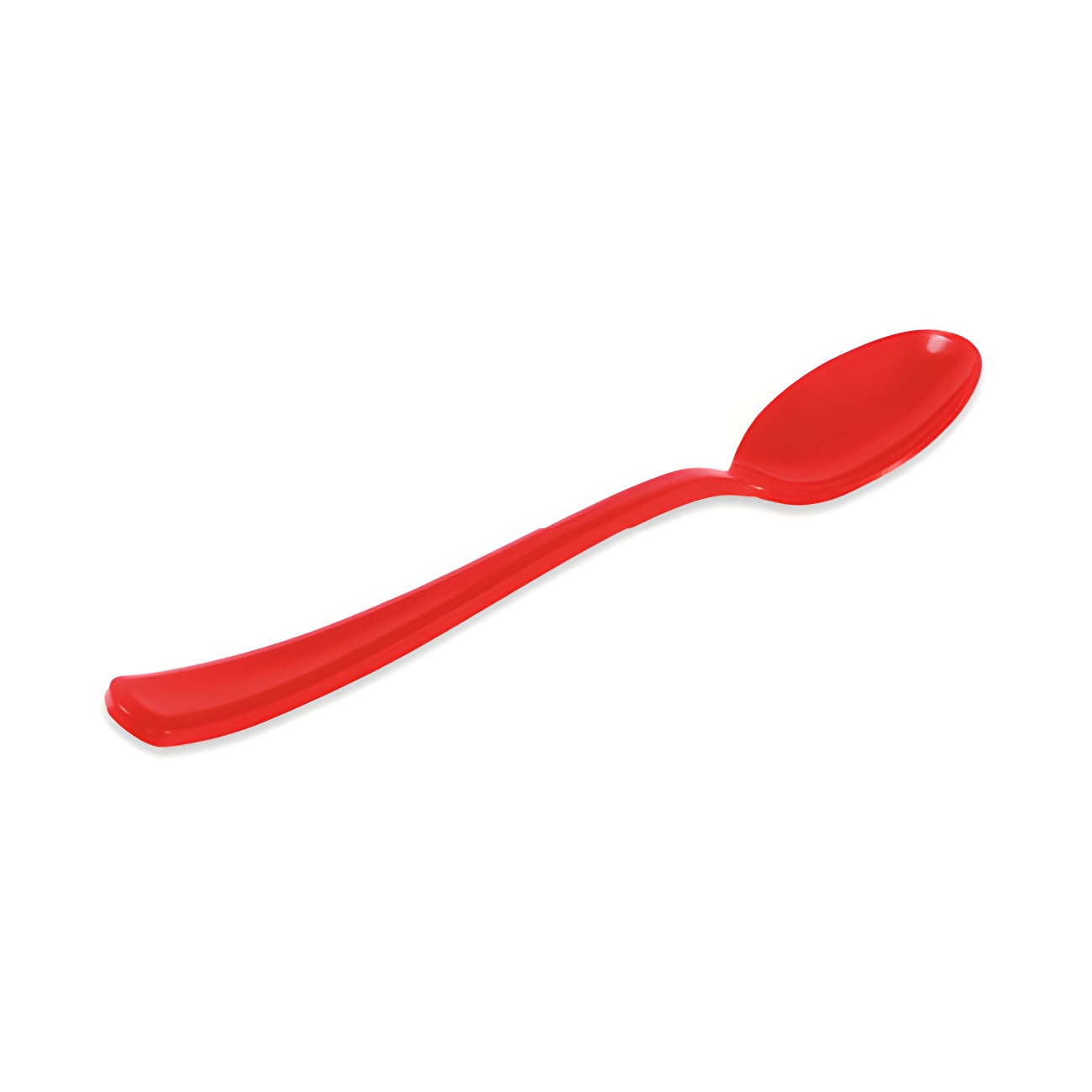 Colheres de plástico metálicas 17,5 cm - 12 unid. por 1,45